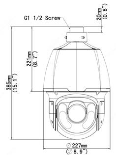 400万33倍星光级全光谱球型网络摄像机 IPC-E614-FW@X33-VF - 宇视科技