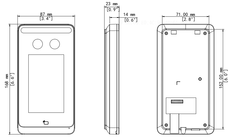 4寸智能门禁一体机(触屏,IC卡,WiFi) ET-541B-HM-ZD@W-R - 宇视科技
