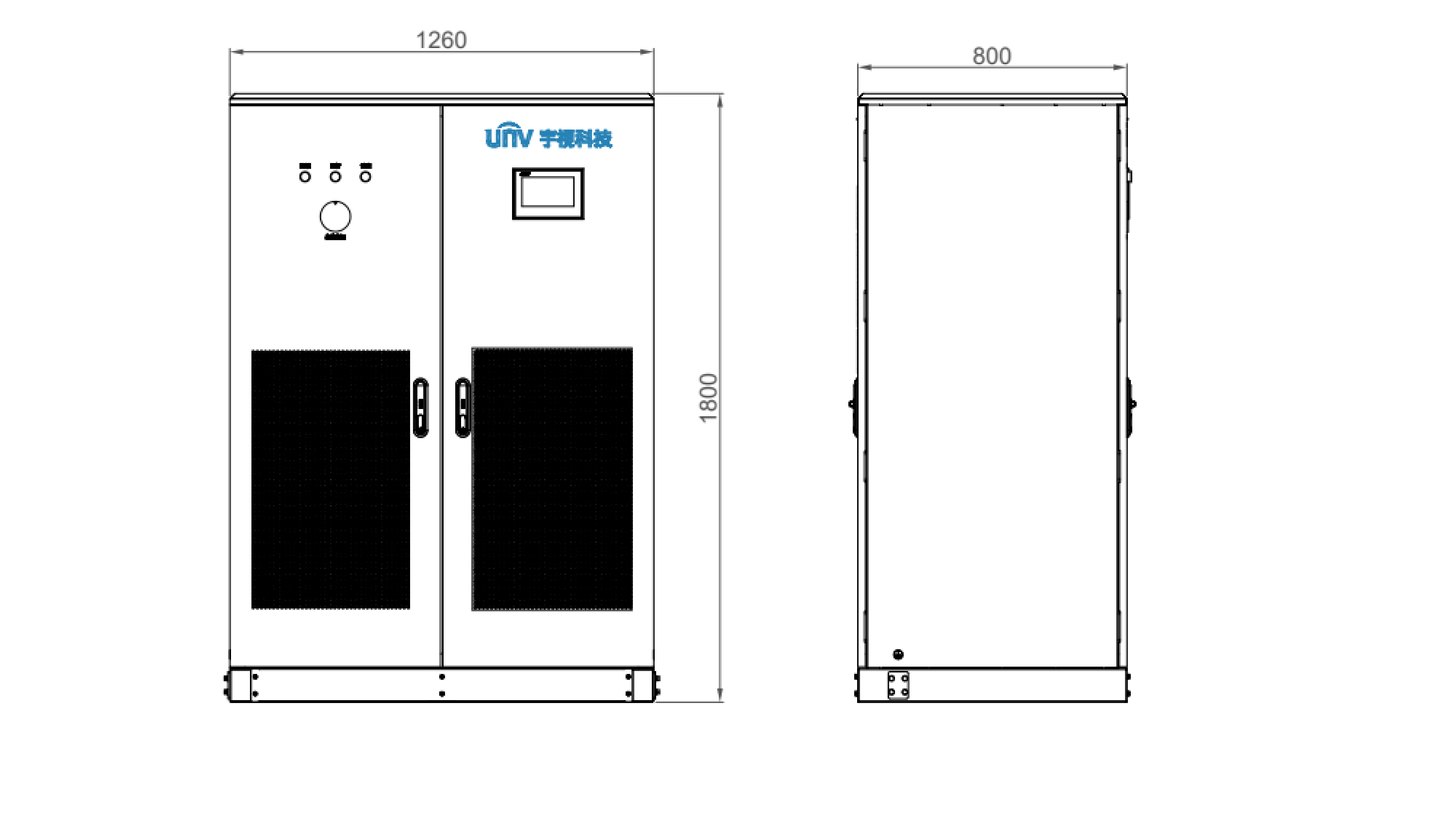 480KW直流充电堆主机(4G+电口,1拖8枪) EVC7601-480KW@S - 宇视科技